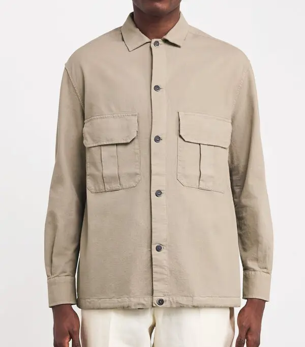 Barena Venezia Cotton Drawstring Overshirt