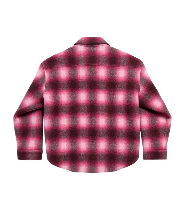 Balenciaga Wool Plaid Shirt Jacket