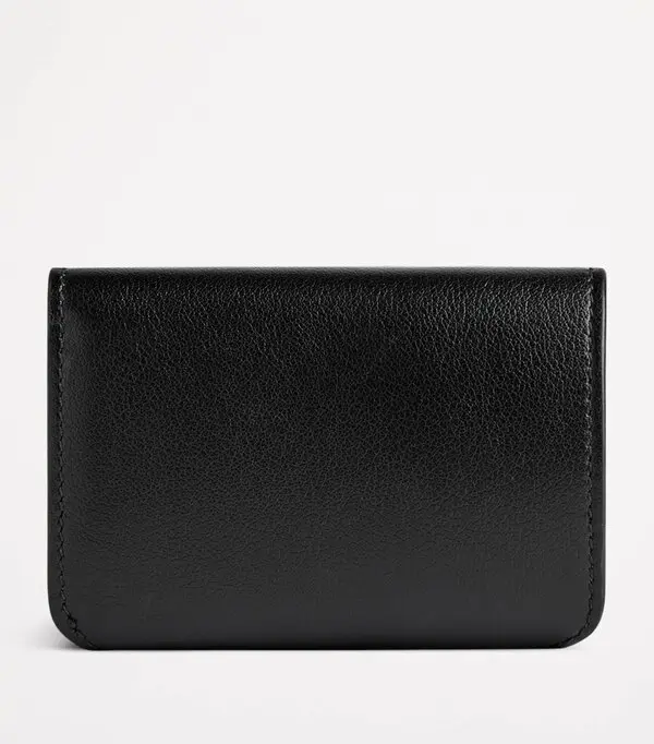 Balenciaga Mini Leather Cash 2.0 Trifold Wallet - Black