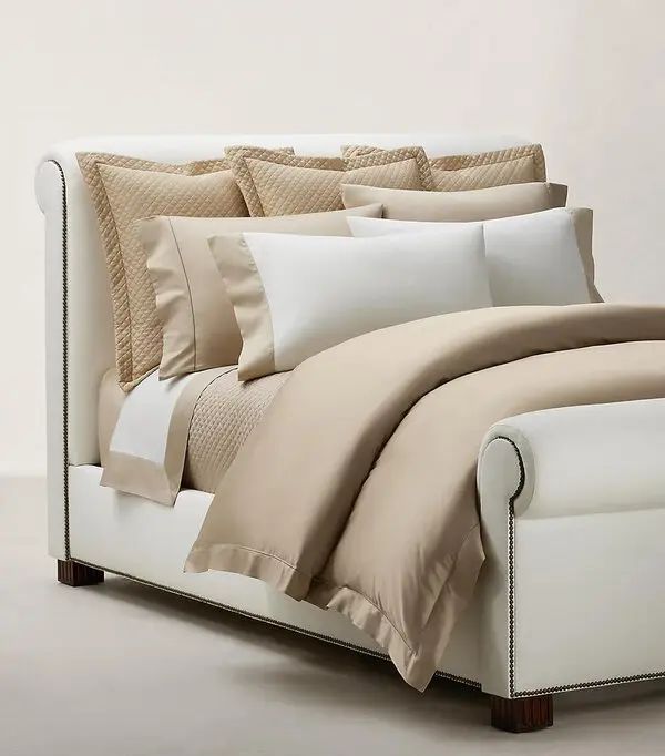 Ralph Lauren Supima Cotton Sateen Langdon King Fitted Sheet - Neutral