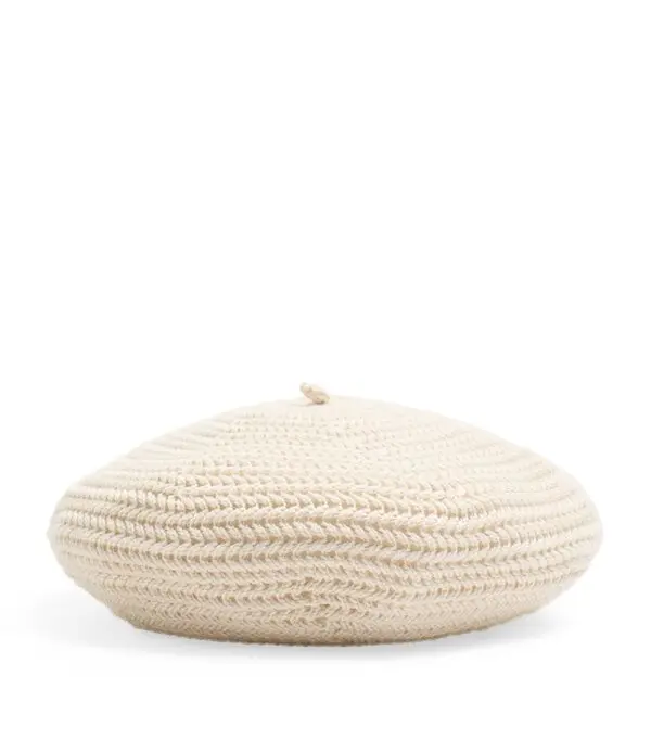 Valentino Garavani Virgin Wool Beret - White