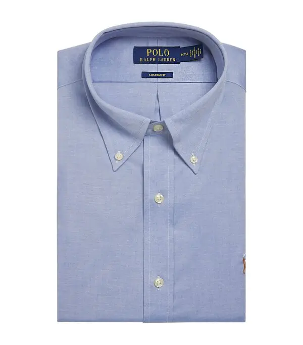 Polo Ralph Lauren Cotton Poplin Slim Oxford Shirt - Blue