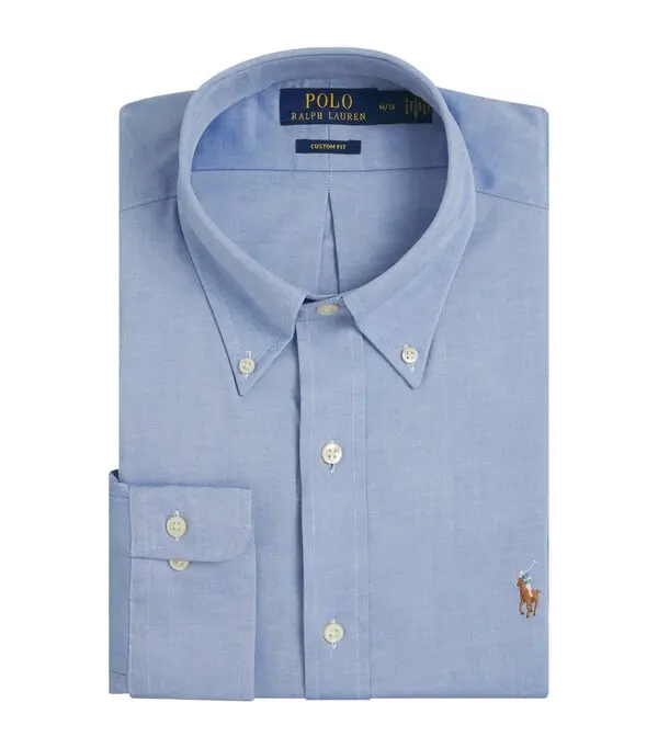 Polo Ralph Lauren Cotton Poplin Slim Oxford Shirt - Blue