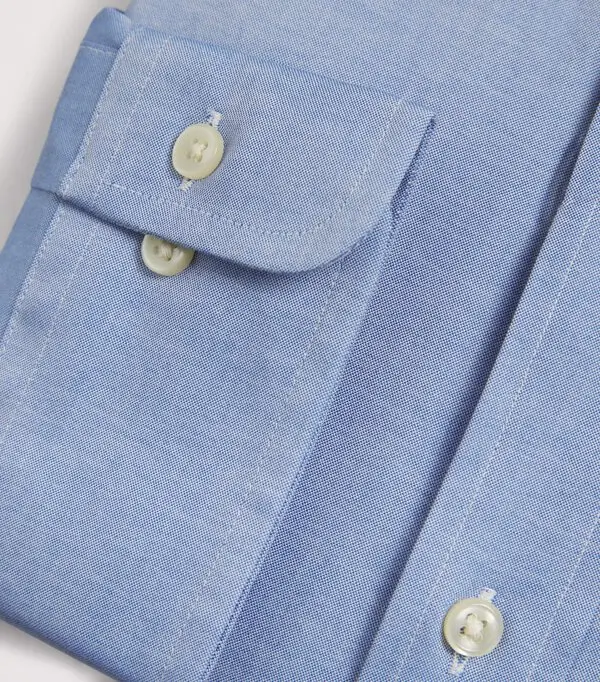 Polo Ralph Lauren Cotton Poplin Slim Oxford Shirt - Blue