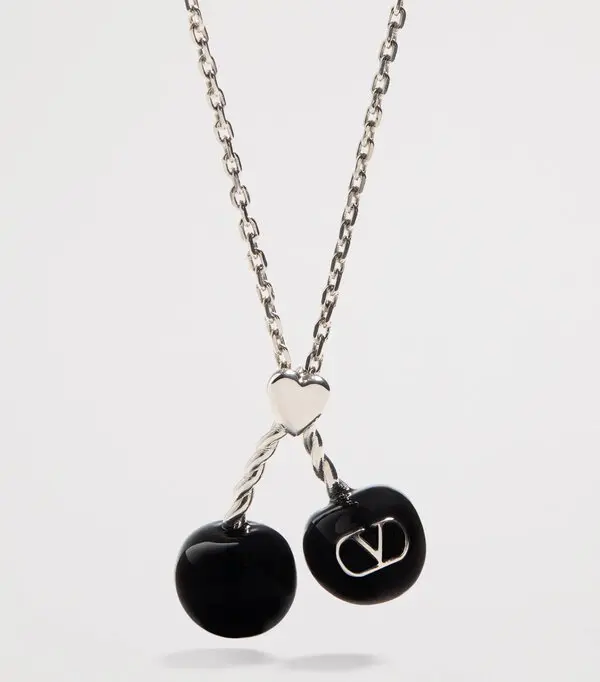 Valentino Garavani Chez Cherry Necklace - Black