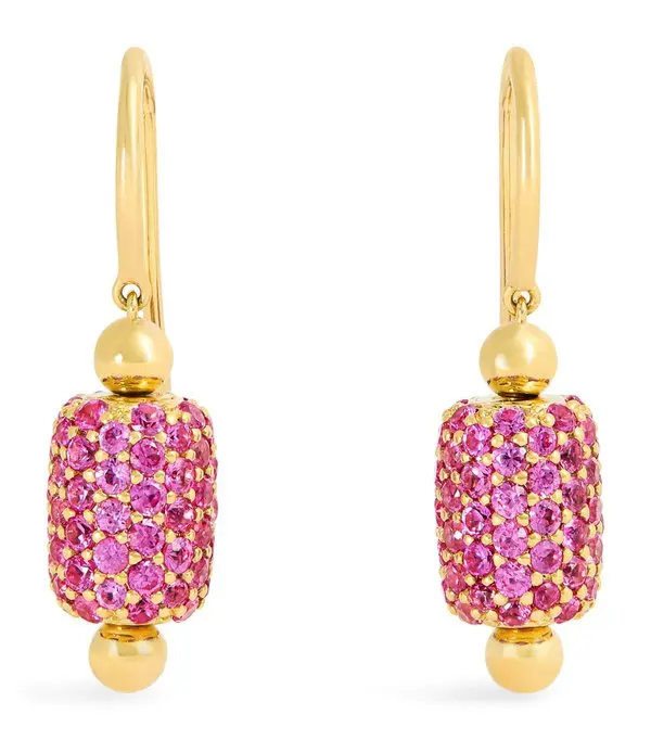 EMILY P. WHEELER Barrel Drop Earrings - Gold