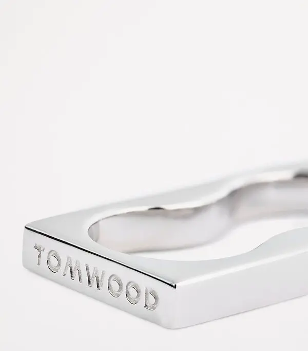Tom Wood Sterling Double Square Ring