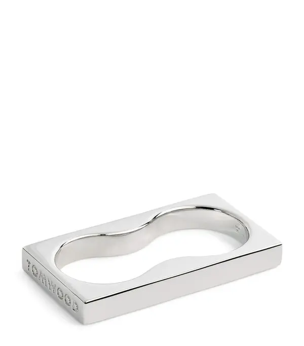 Tom Wood Sterling Double Square Ring - Silver