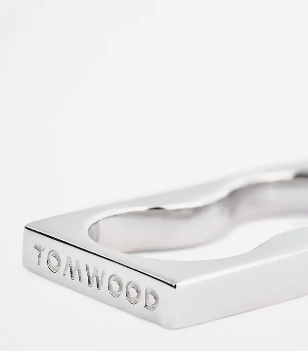 Tom Wood Sterling Double Square Ring