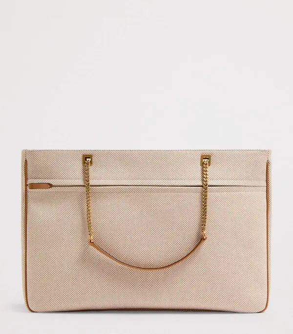 Valentino Garavani Canvas And Leather Viva Superstar Tote Bag - Neutral