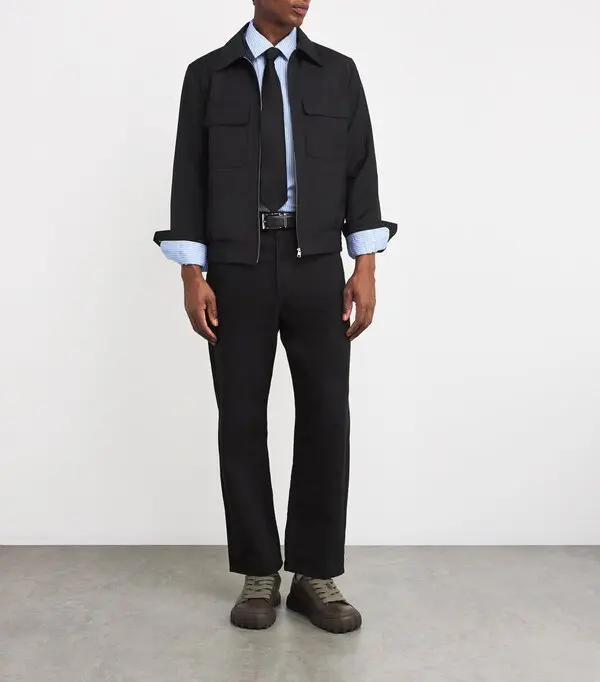 Sandro Silk Neck Tie - Black