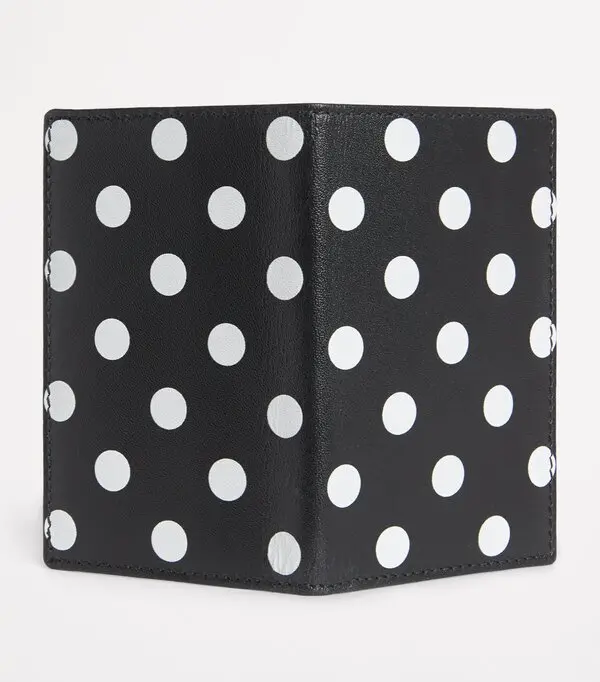 Comme Des Garçons Leather Polka-dot Card Holder