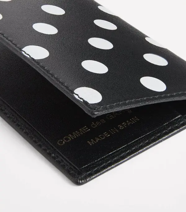 Comme Des Garçons Leather Polka-dot Card Holder
