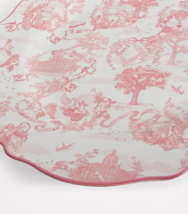 Harrods Fine Bone China Toile Dinner Plate