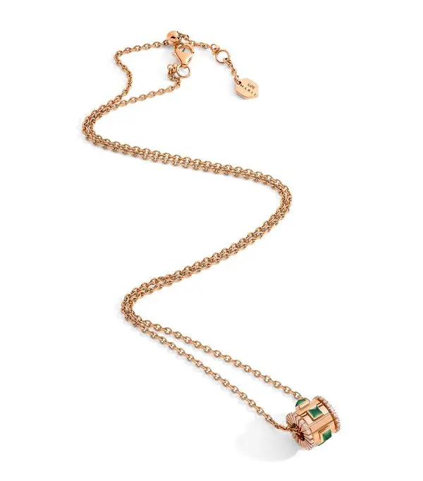 MARLI NEW YORK Diamond And Agate Life Necklace - Rose Gold