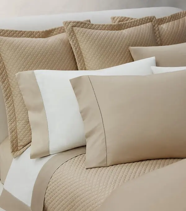 Ralph Lauren Organic Cotton Sateen Quilted Pillowcase