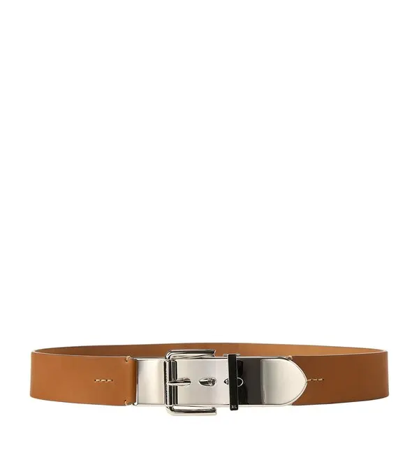 Ralph Lauren Leather Letter Opener Belt - Gold