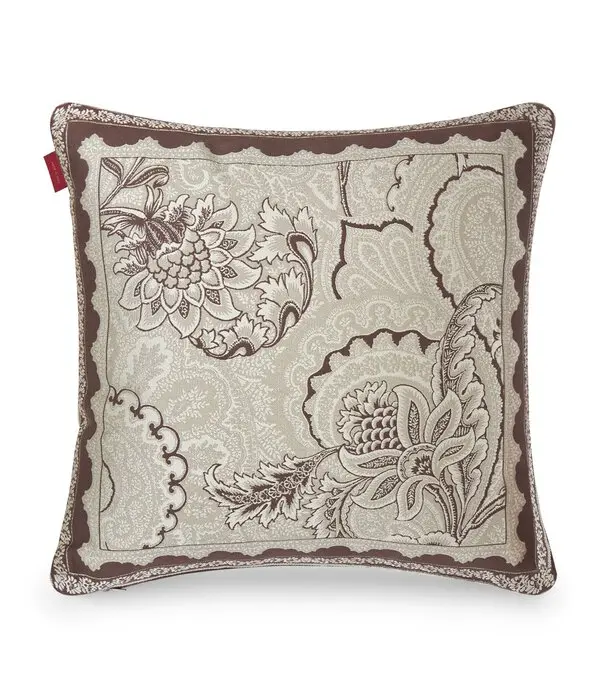 Etro Cotton Bloom Jacquard Cushion