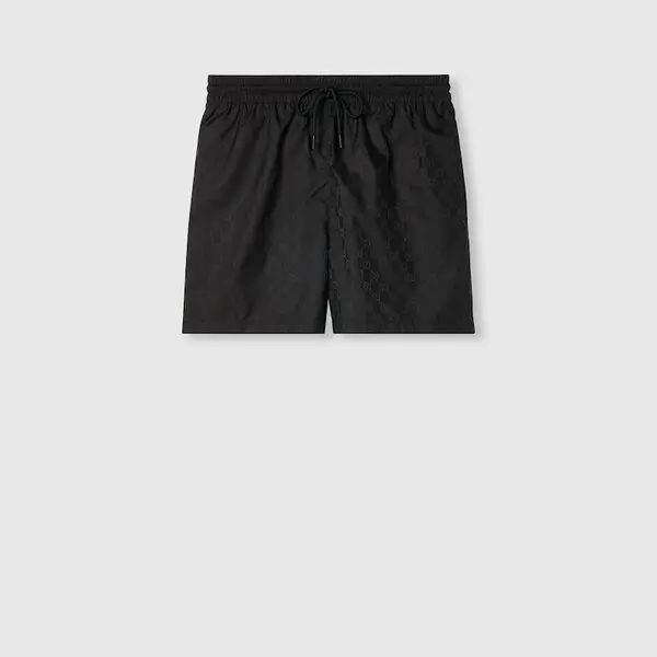 Gucci Gg Nylon Swim Shorts - Black