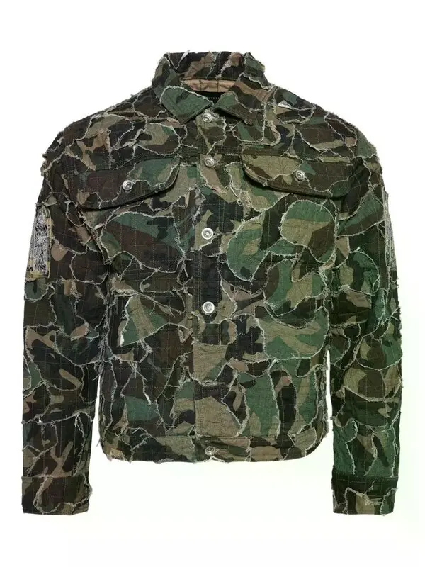 WHO DECIDES WAR BY EV BRAVADO Camouflage-print Shirt Jacket