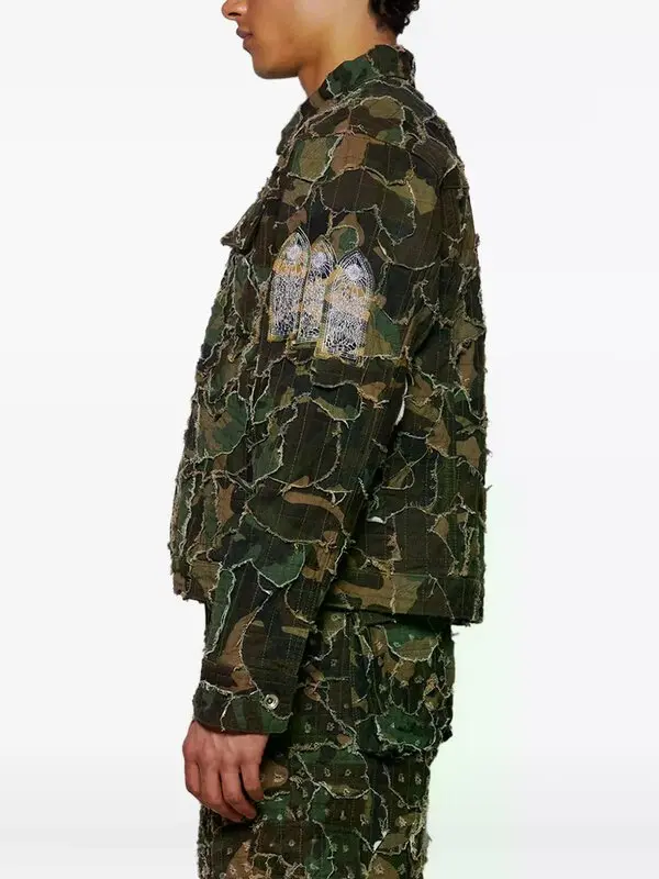 WHO DECIDES WAR BY EV BRAVADO Camouflage-print Shirt Jacket