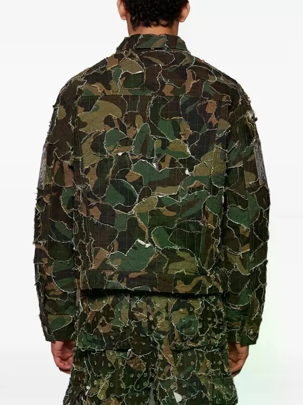 WHO DECIDES WAR BY EV BRAVADO Camouflage-print Shirt Jacket