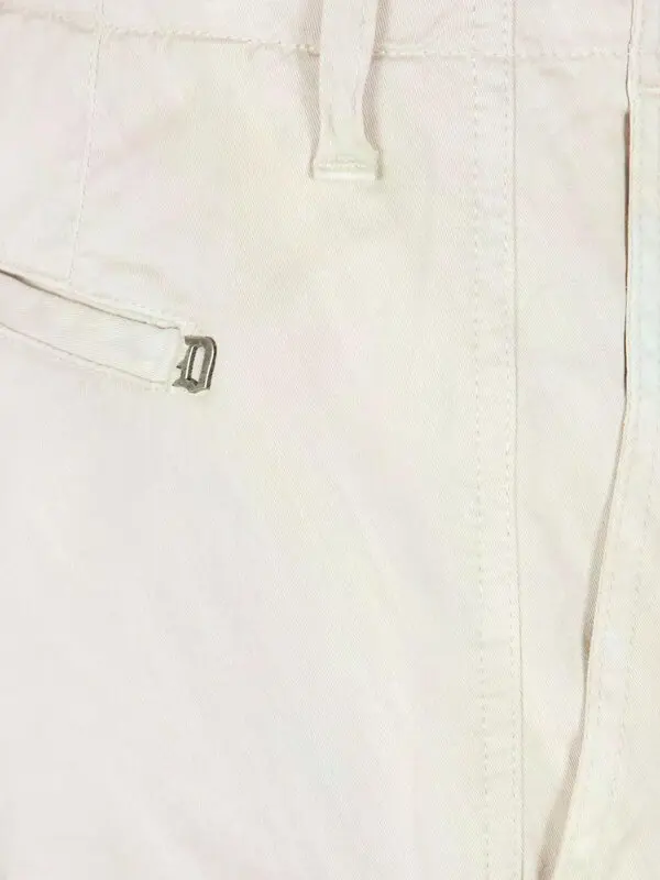 DONDUP Cotton Trousers - White