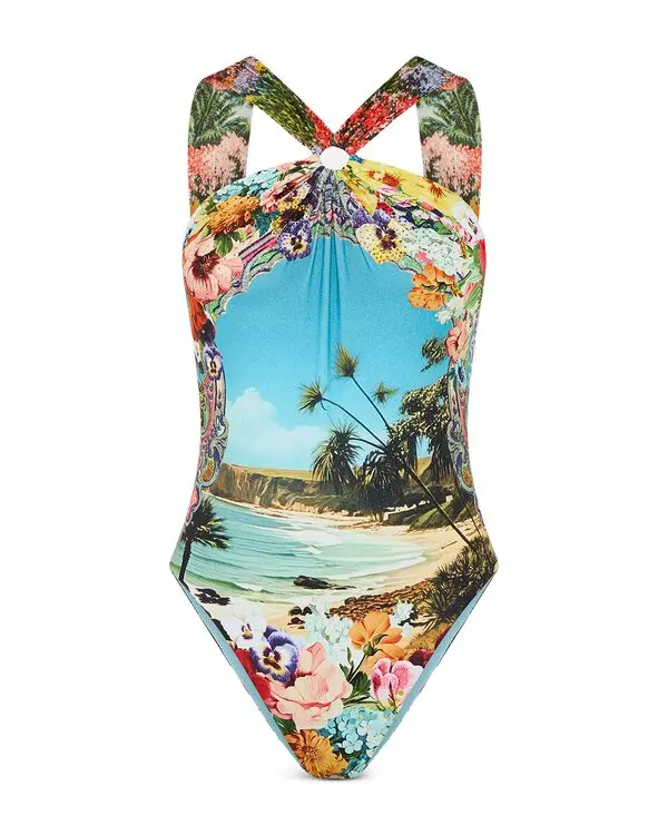 Camilla High Neck One-piece Swimsuit