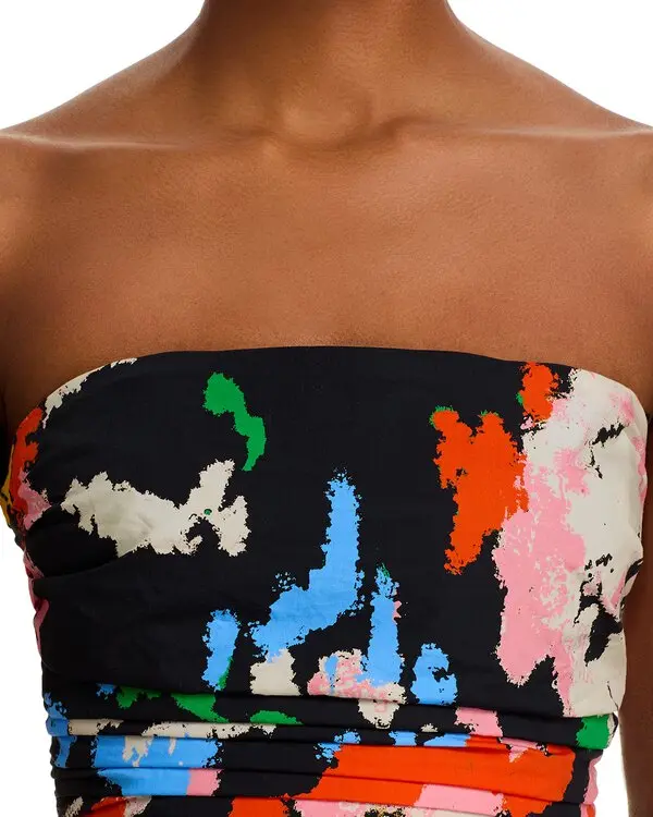 A.L.C. Tate Strapless Dress - Black Multi