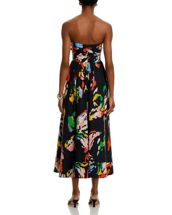 A.L.C. Tate Strapless Dress - Black Multi
