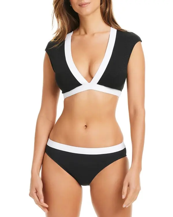 BLEU BY ROD BEATTIE Basic Hipster Bikini Bottom - Black