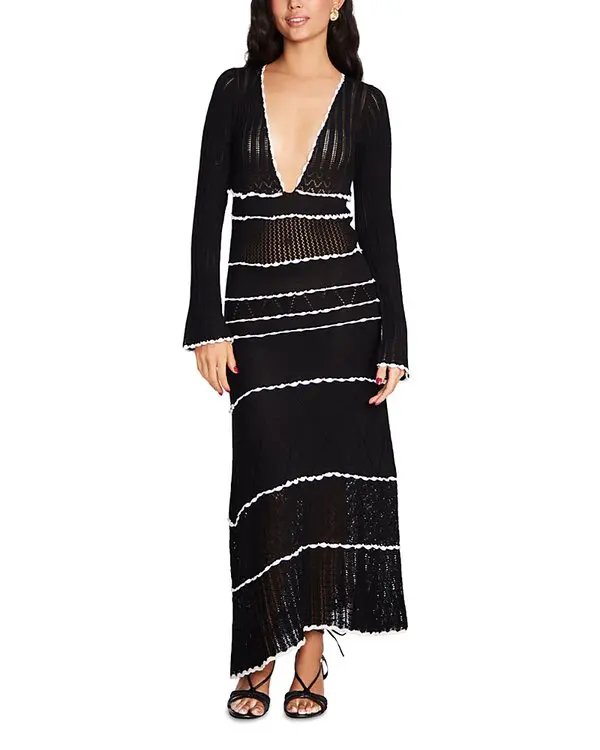 CAPITTANA Annie Maxi Dress Swim Cover-up - Black
