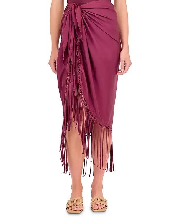 Simkhai Elara Pareo Swim Cover-up - Sangria
