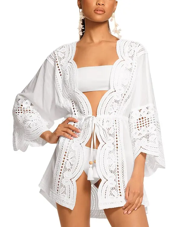 Ramy Brook Leilanni Cover-up Dress - White