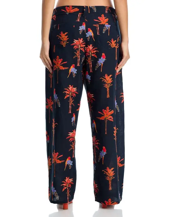 CONIGLIO PALM BEACH Move And Groove Printed Pants - Palm Forest Black