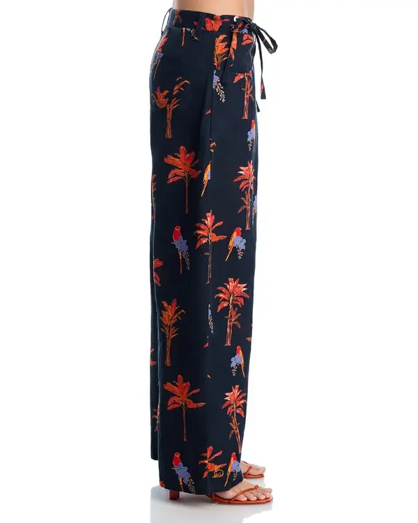 CONIGLIO PALM BEACH Move And Groove Printed Pants - Palm Forest Black
