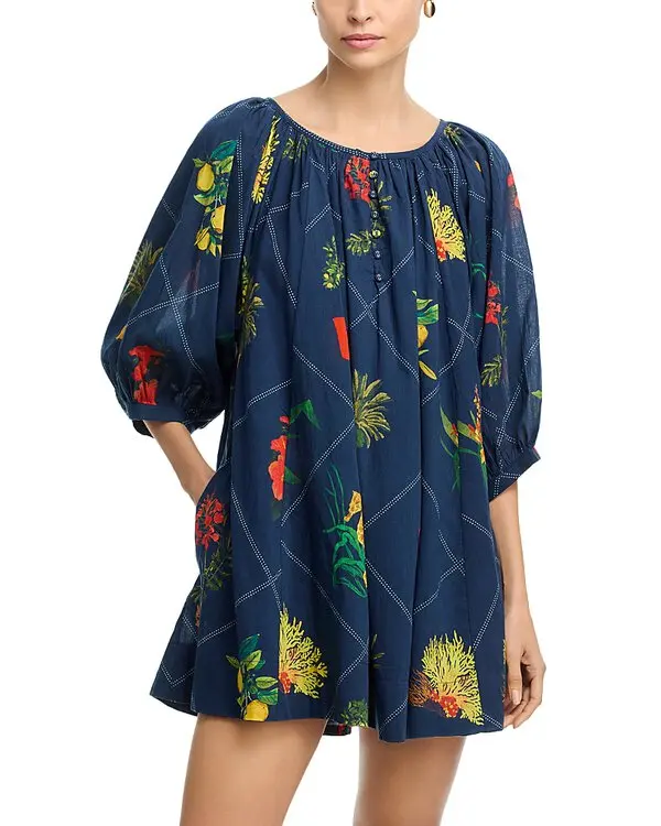 CONIGLIO PALM BEACH Grace Mini Dress - Florida Frame Navy