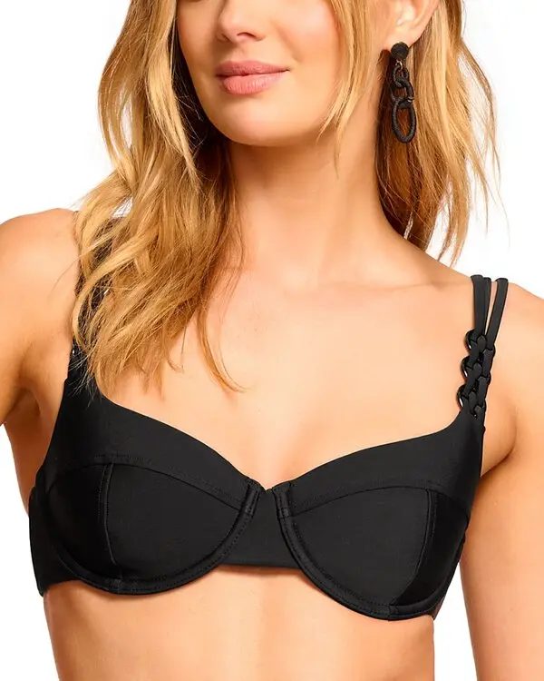 Ramy Brook Rafaelle Bikini Top - Black