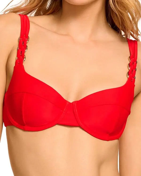 Ramy Brook Rafaelle Bikini Top - Flame