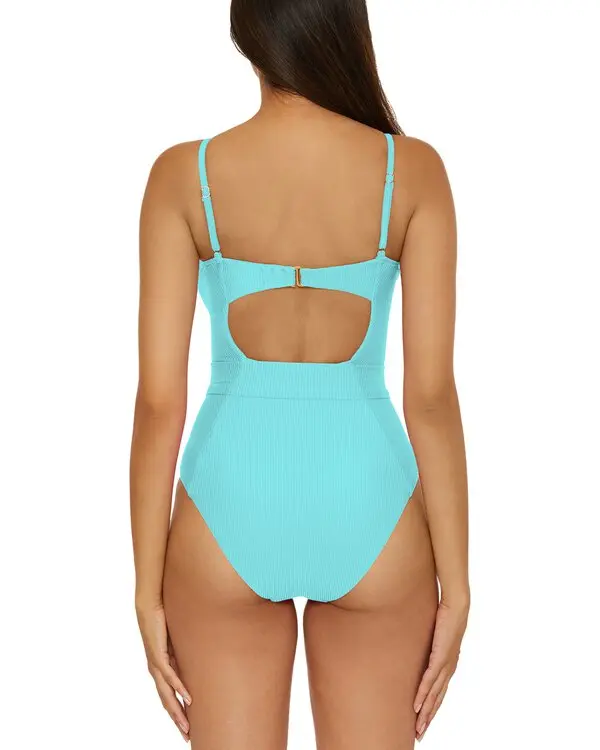 BECCA By Rebecca Virtue Monte Carlo Ribbed One-piece Swimsuit