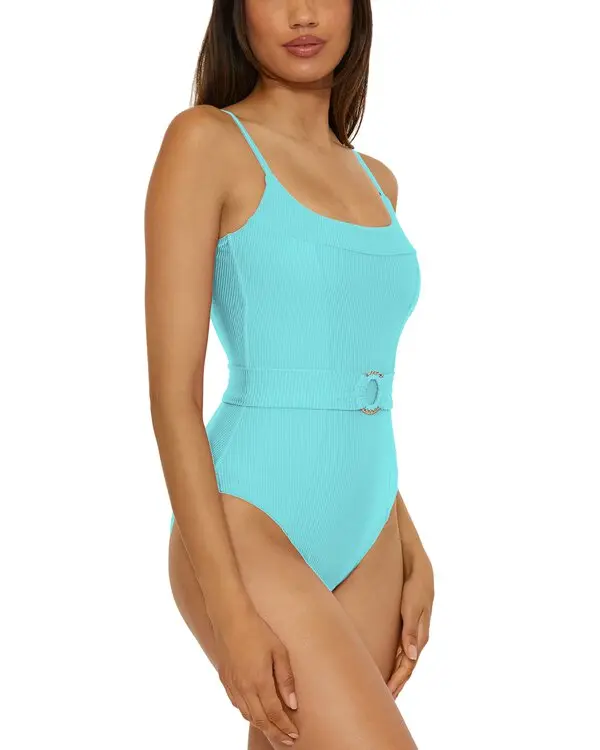 BECCA By Rebecca Virtue Monte Carlo Ribbed One-piece Swimsuit