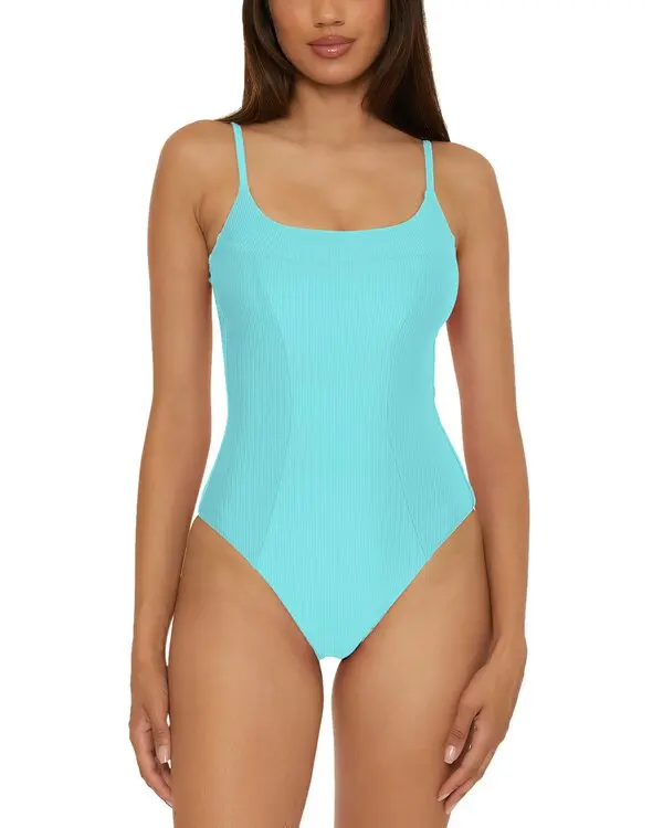 BECCA By Rebecca Virtue Monte Carlo Ribbed One-piece Swimsuit