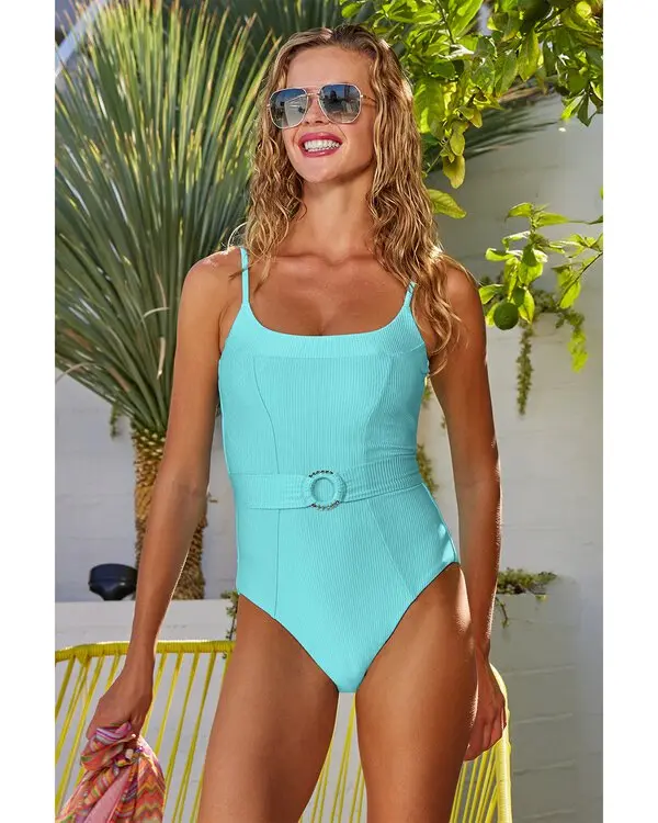 BECCA By Rebecca Virtue Monte Carlo Ribbed One-piece Swimsuit