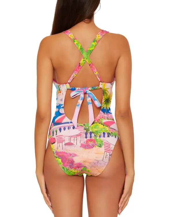 BECCA By Rebecca Virtue Positano Reversible One Piece Swimsuit
