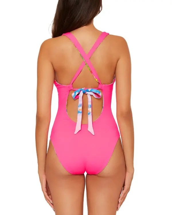 BECCA By Rebecca Virtue Positano Reversible One Piece Swimsuit