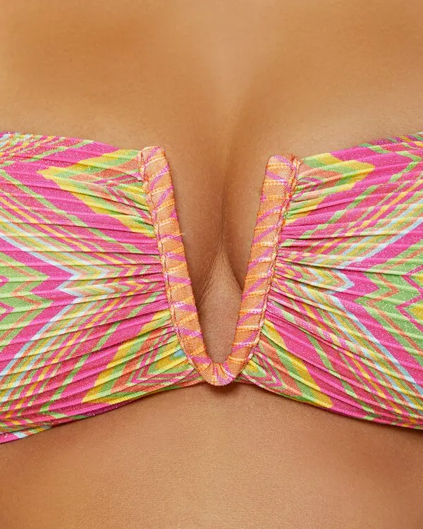 BECCA By Rebecca Virtue Summer Sunrise Bandeau Bikini Top