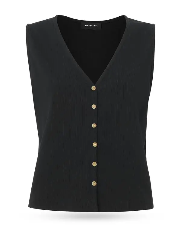 Whistles Button Rib Tank