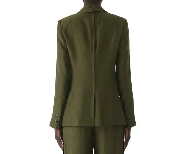 JASON WU Crinkled Satin Single Breasted Blazer