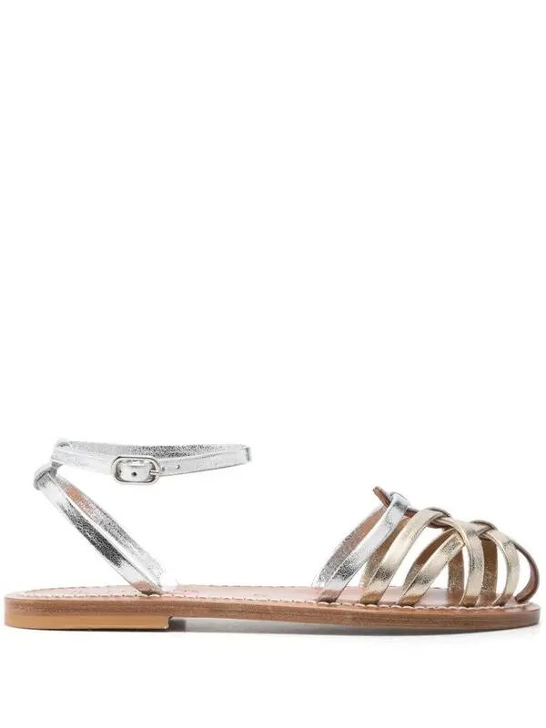 K.JACQUES Cyrenia Metallic Sandals - Grey