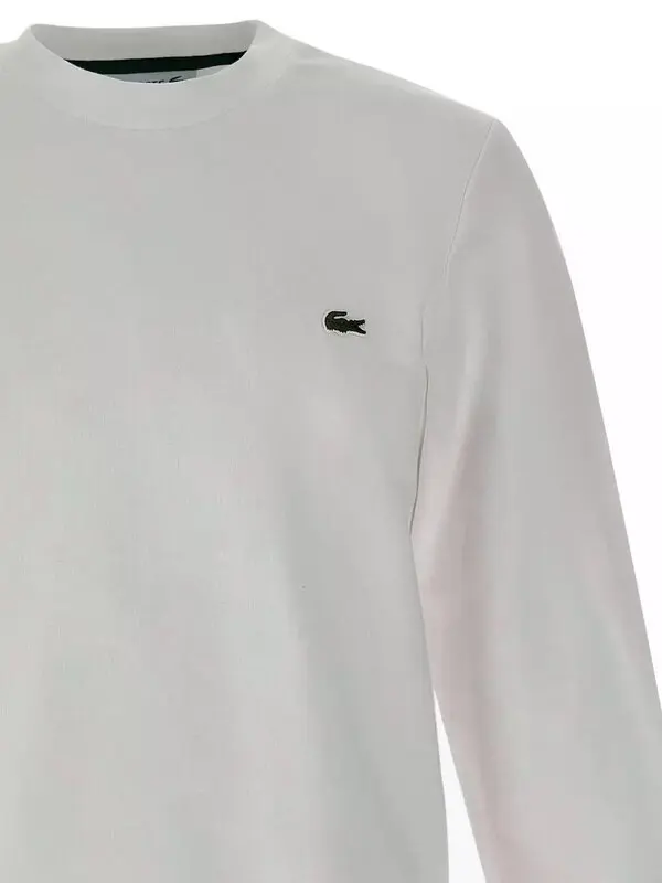 Lacoste Embroidered-motif Sweatshirt - White